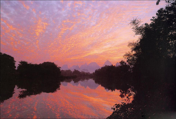 Photo, Image & Picture of Sunset of Taohua River